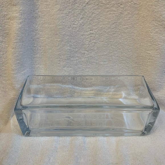 None | Accents | Clear Large Rectangle Glass Vase2 L X 4 W X45 H | Poshmark